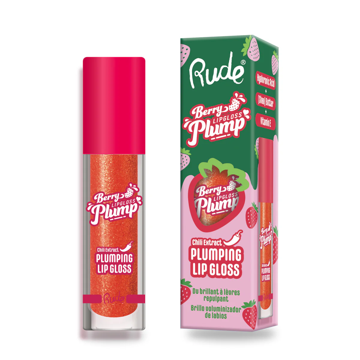 Rude Berry Plump sjaj za usne - cherry bomb, 4 ml - Drogerija