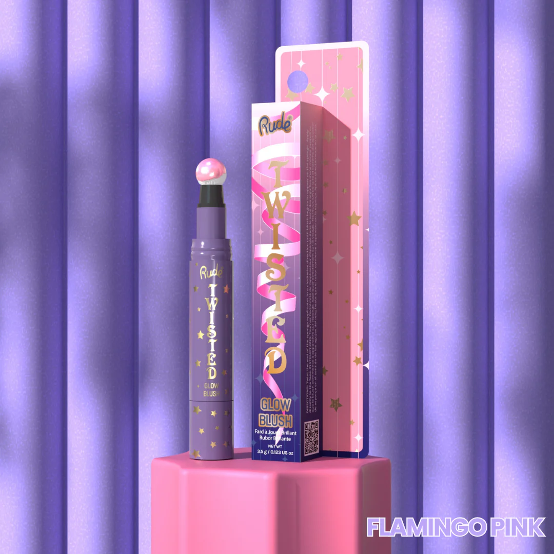 Rude Twisted Glow Blush tečno rumenilo - Flamingo Pink, 4 ml - Drogerija